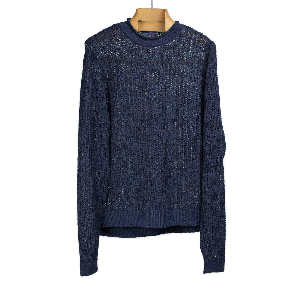 Blue Blue Japan SS25 Crewneck sweater in natural indigo dyed knit ...