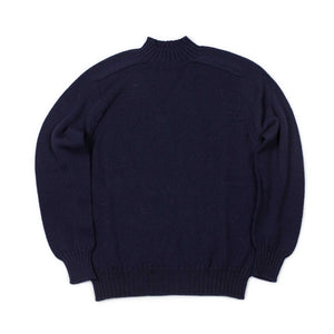 De Bonne Facture FW25 Countryside sweater in navy blue Italian