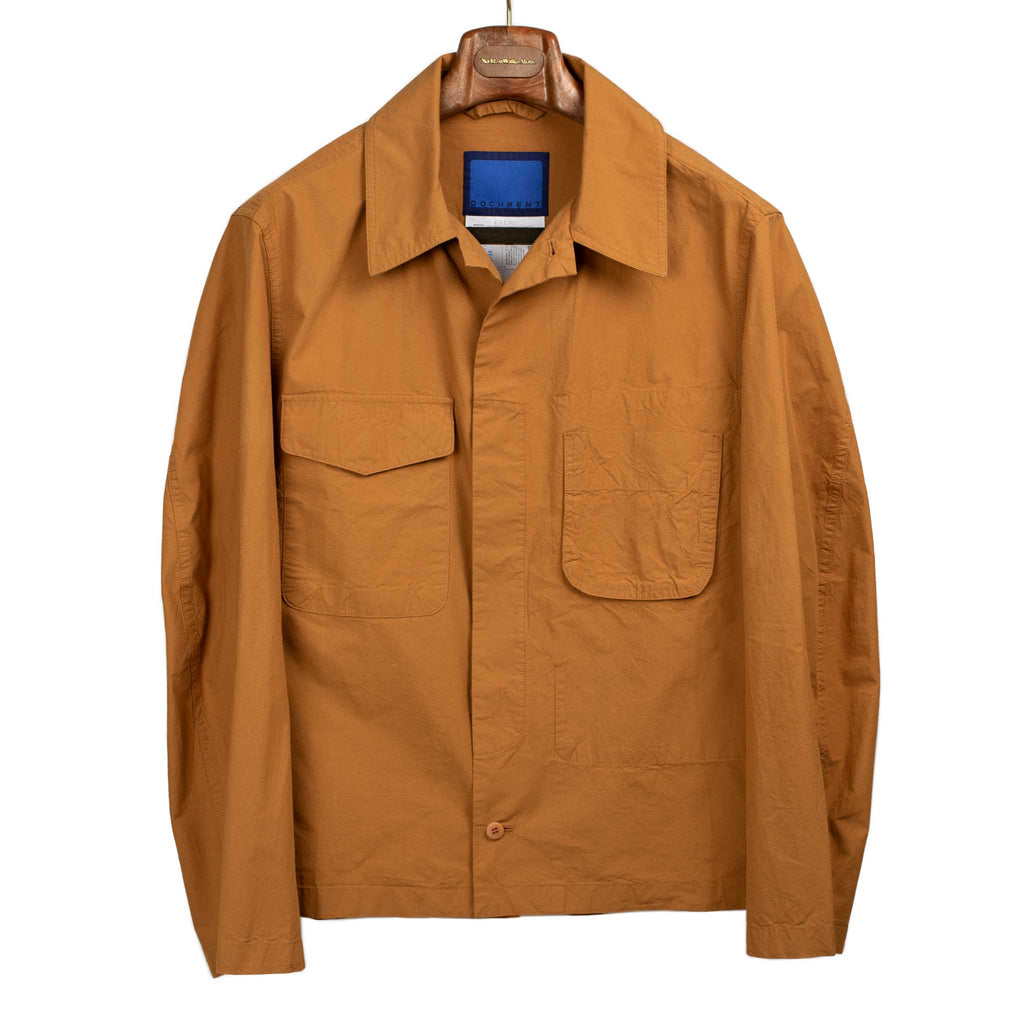 Document Patch pocket jacket in lightweight burnt orange typewriter ...