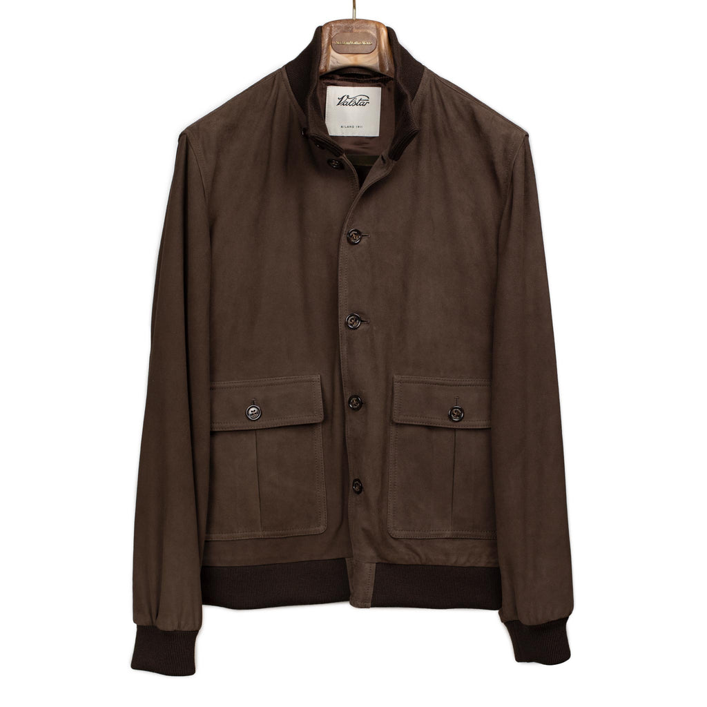 Valstar FW25 Fully lined Valstarino bomber jacket in Caffe dark brown ...