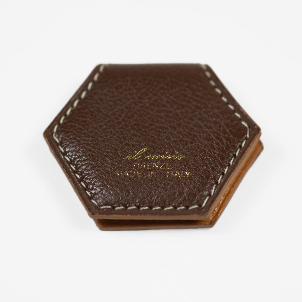 Magnetic money clip, Teck brown goatskin – No Man Walks Alone