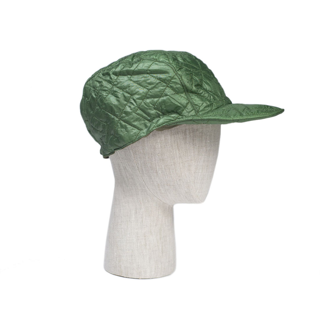 Monitaly Quilted cap with 3 oz zigzag dotera fill in green parachute ...