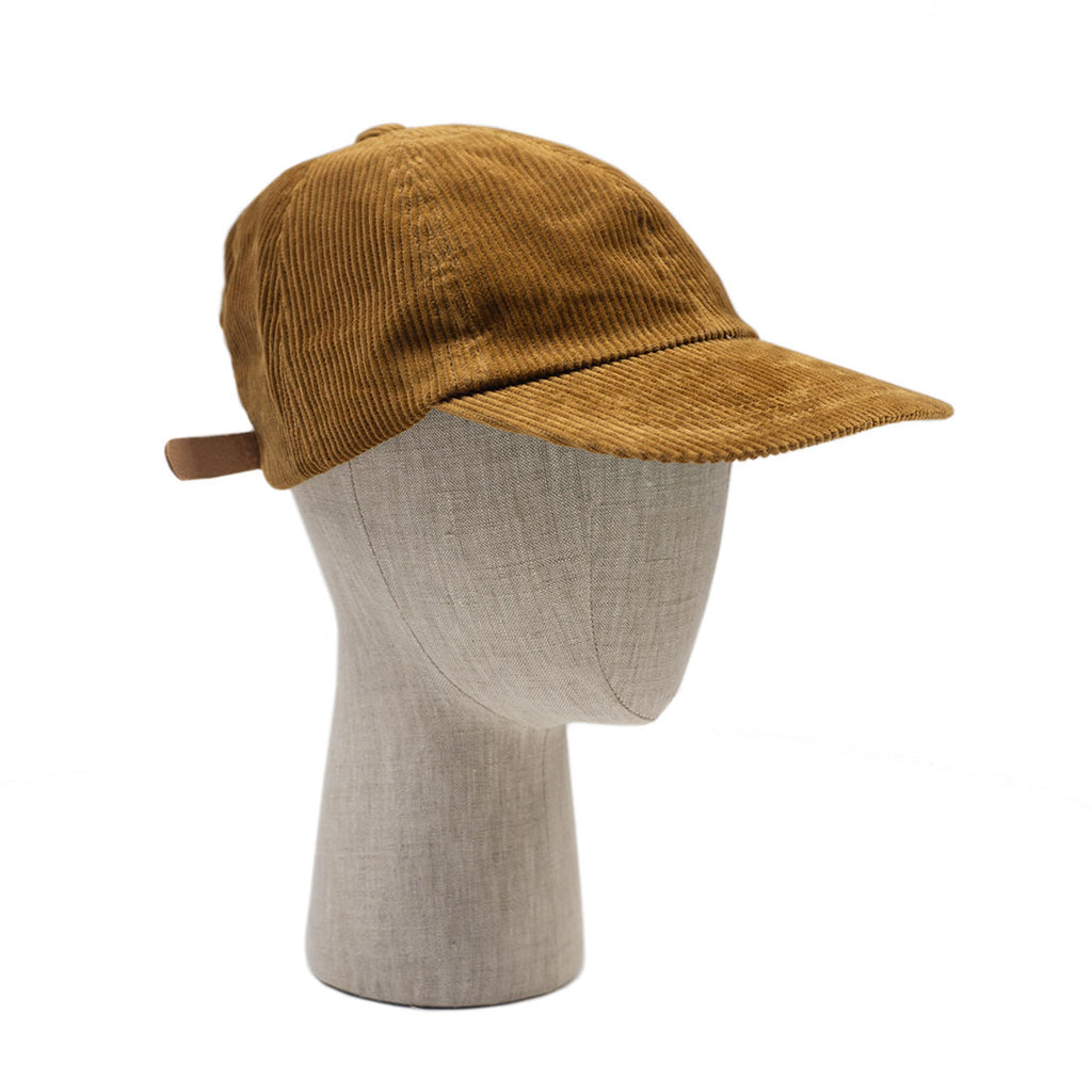 Fujito Baseball cap in brown corduroy – No Man Walks Alone