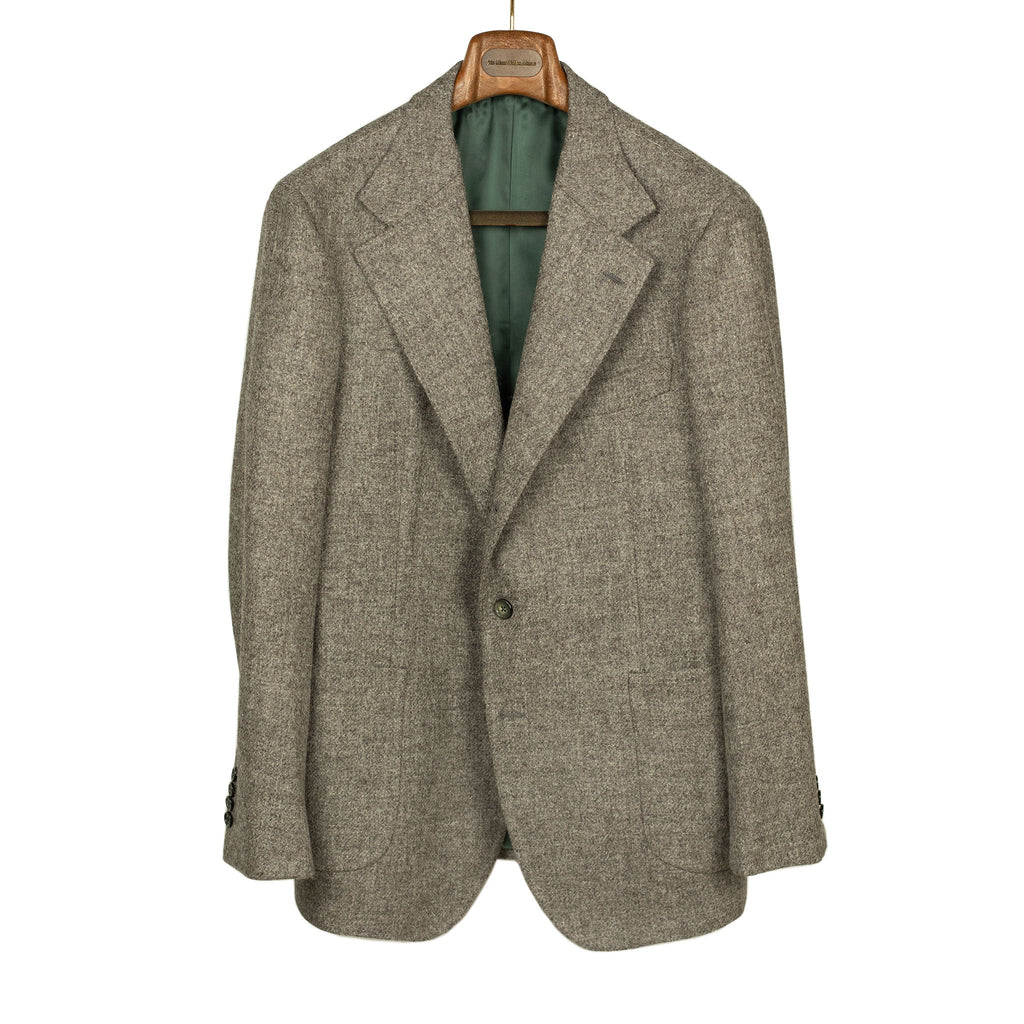 No Man Walks Alone x Sartoria Carrara: Sport coat in taupe hopsack ...