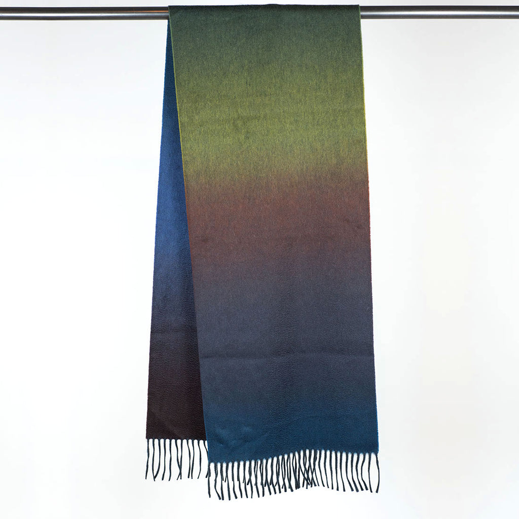 "Vermeer" Ombre cashmere scarf – No Man Walks Alone