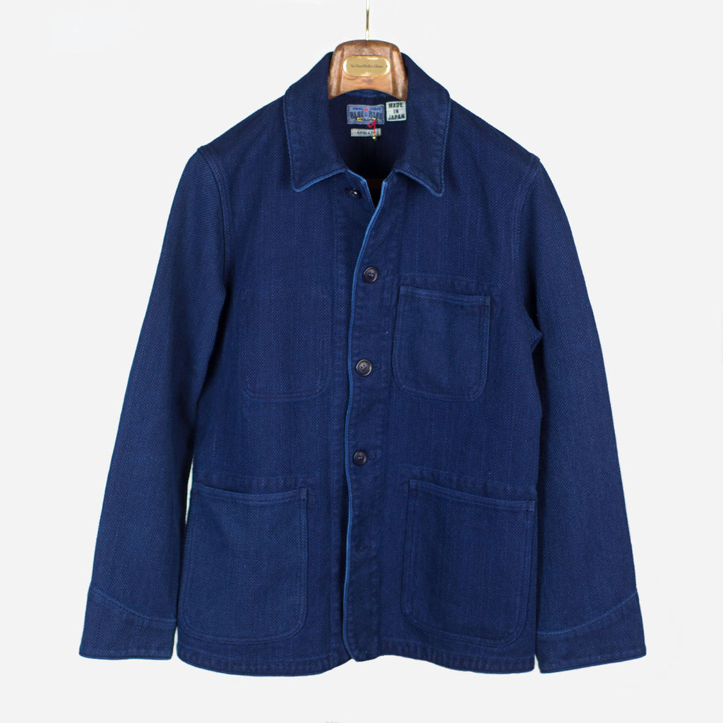 Pure indigo dyed "sashiko" coverall jacket – No Man Walks Alone